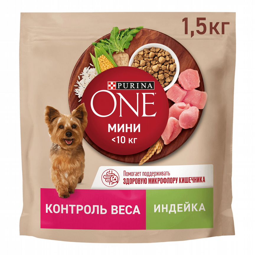 Сухой корм Purina One Мини для собак 1,5 кг