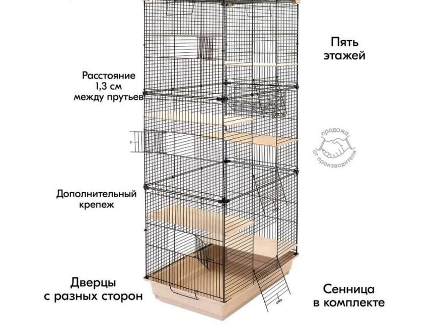 Домик клетка для шиншилл, крыс,дегу