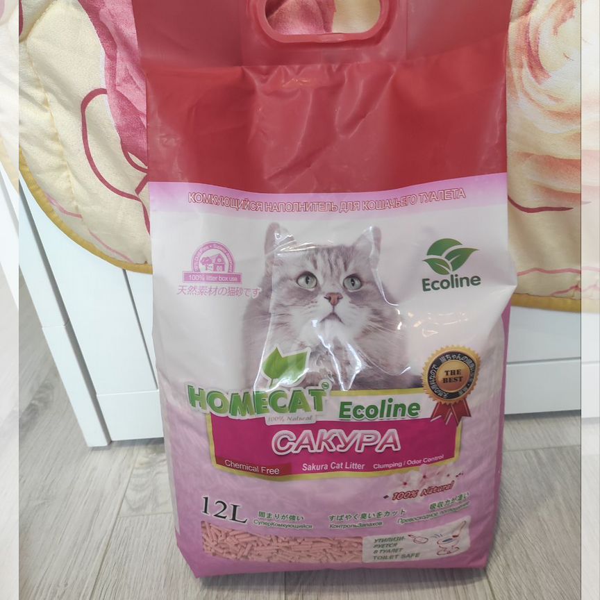 Homecat наполнитель комкующийся