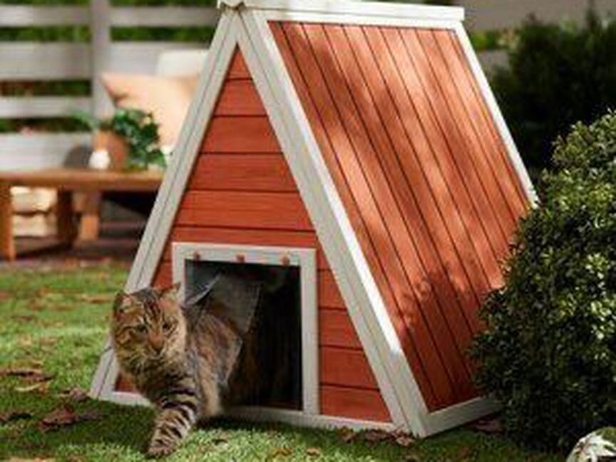 Домик для кошки уличный