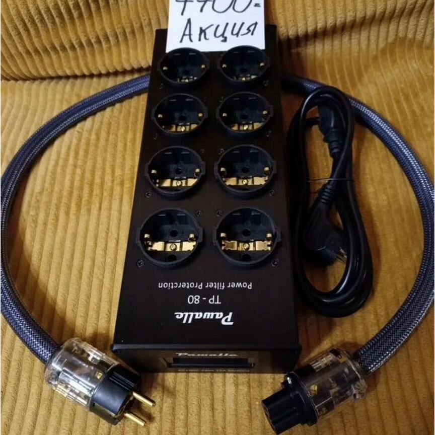 Сетевой фильтр pawalle  кабель 1 м hi-fi