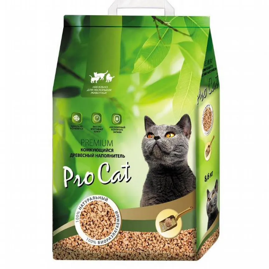 Наполнитель для кошек PRO CAT 8.6 кг