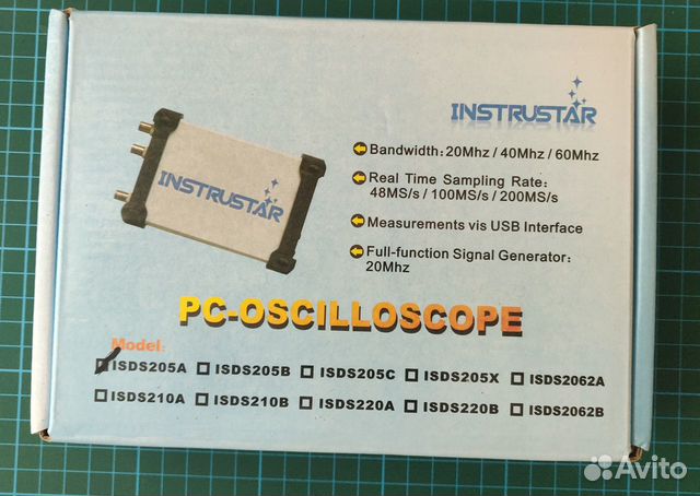USB осциллограф instrustar isds205A купить в Сочи | Электроника | Авито