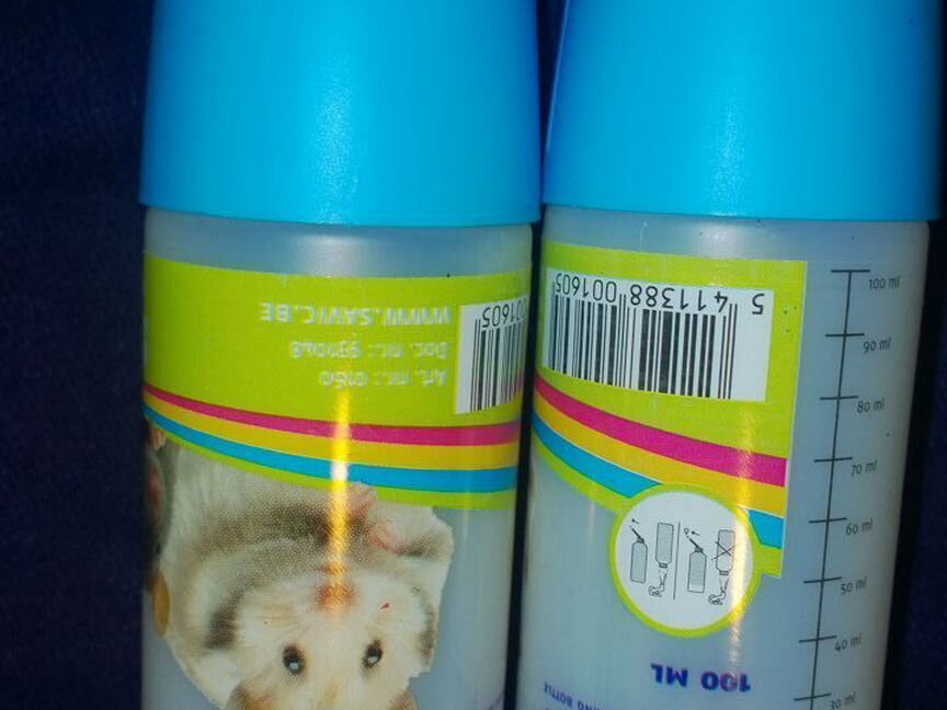 Бутылочки для поилок без ниппеля 100мл и 150мл