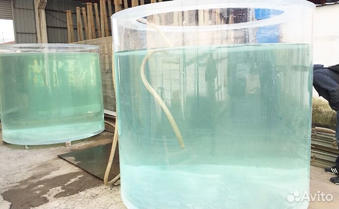 Аквариумы из акрила Цилиндр Высокие Любая форма