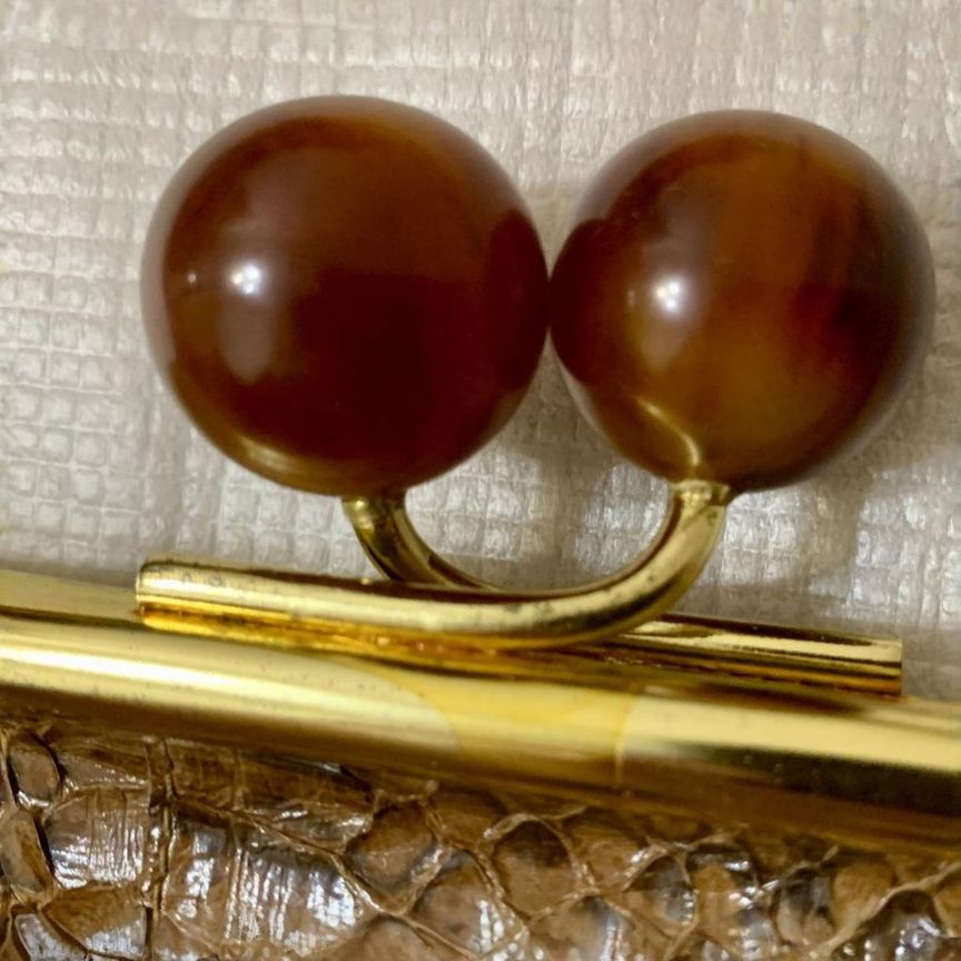 Сумка клатч кожа змеи Studio de Paris винтаж