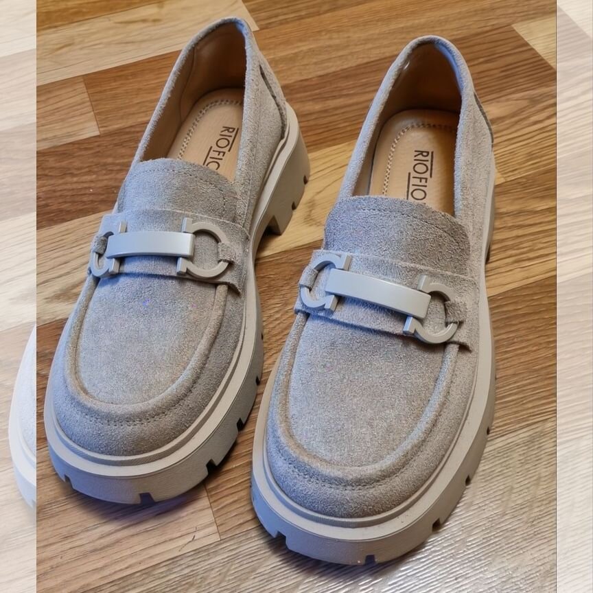 Лоферы женские замшевые