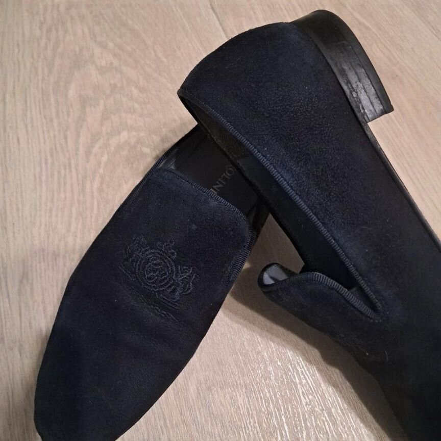 Лоферы женские натуральная замша