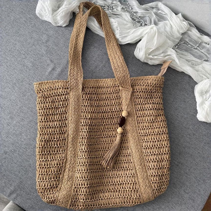 Сумка плетеная пляжная