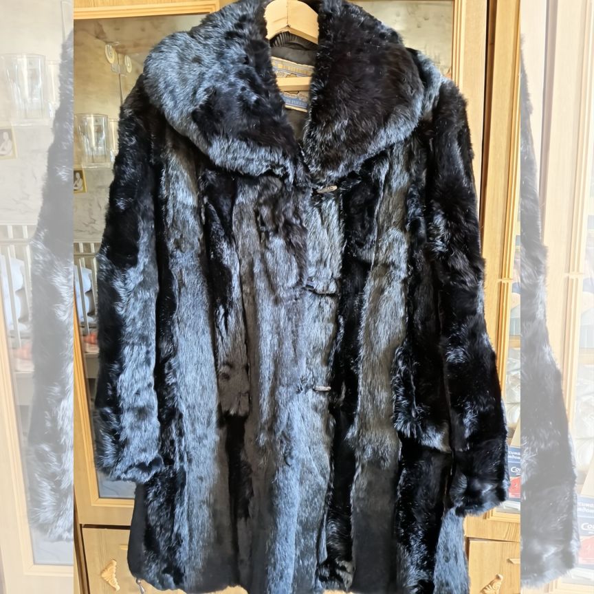 Шуба женская натуральная 44 46 кролик