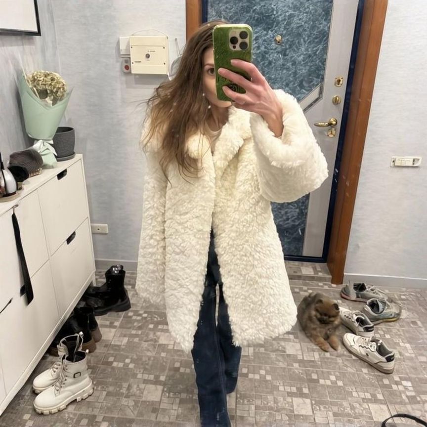 Новая искусственная шуба теплая arina design